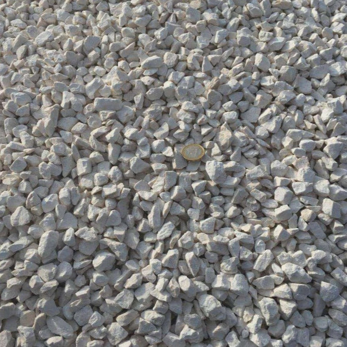 Grava blanca crema decorativa, piedra para jardin y acuarios.