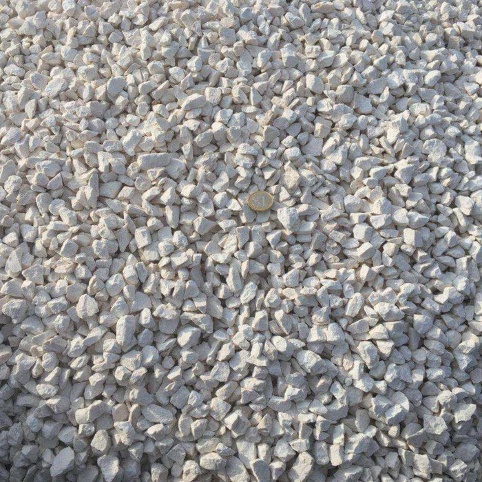 Grava blanca crema decorativa, piedra para jardin y acuarios.
